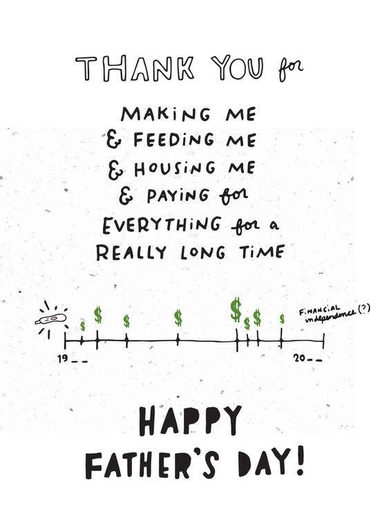 Happy Father's Day (Thank You For...) Card | Hey June Stationery ...